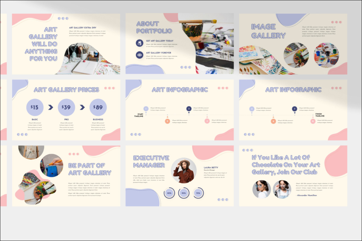 Art Gallery Presentation Template Nulivo Market